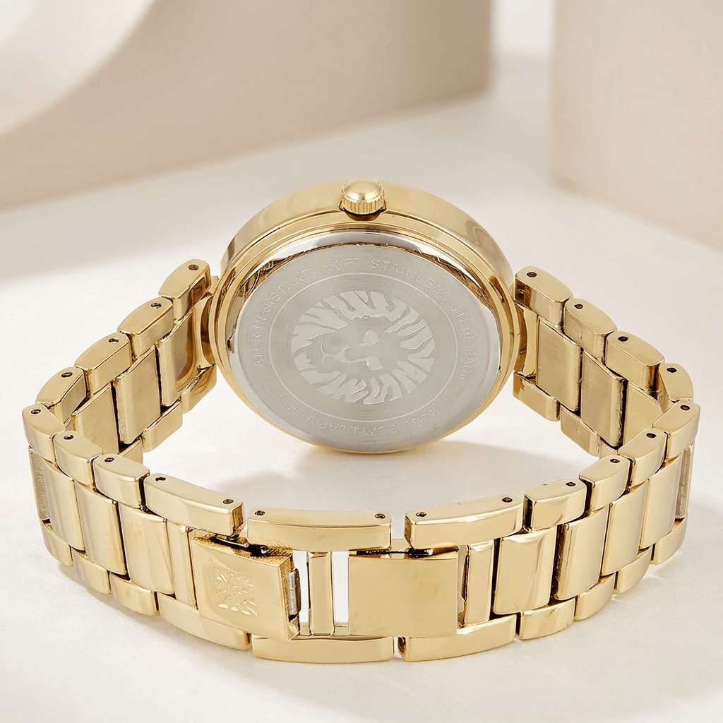 Anne Klein Emerald Dial Gold Bracelet Watch | Elegant Gift for Her ...